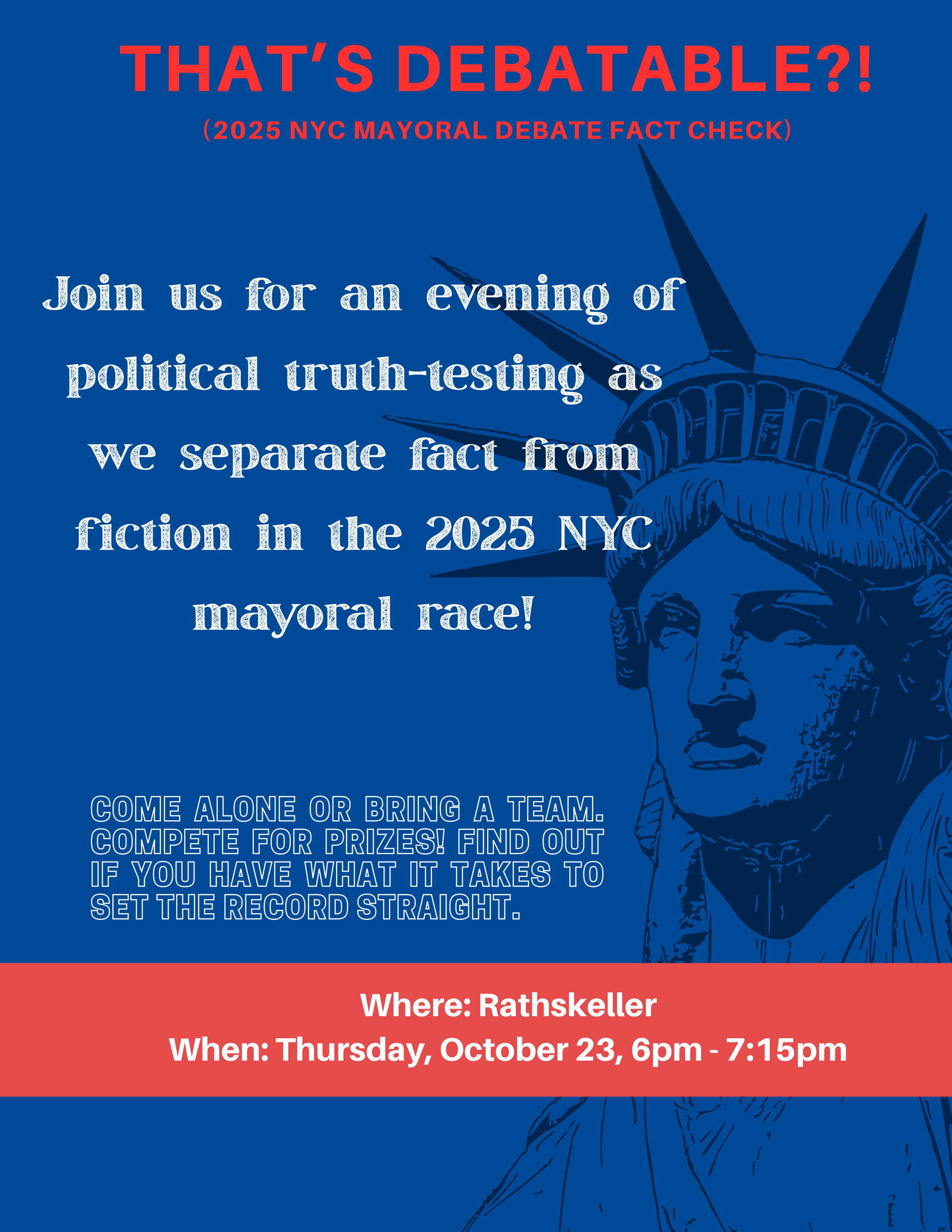 NYC Mayoral Debate Fact Finding Competition | Schaffer Library | Union ...